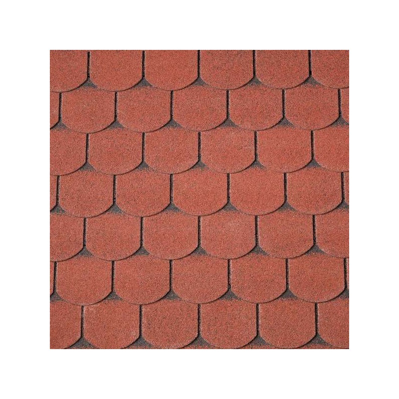 Bardeaux de toiture queue de castor rouge - Jardin et Chalet