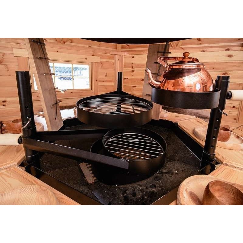 Kota grill Finlandais 25m², un abri en Bois de Qualité Premium